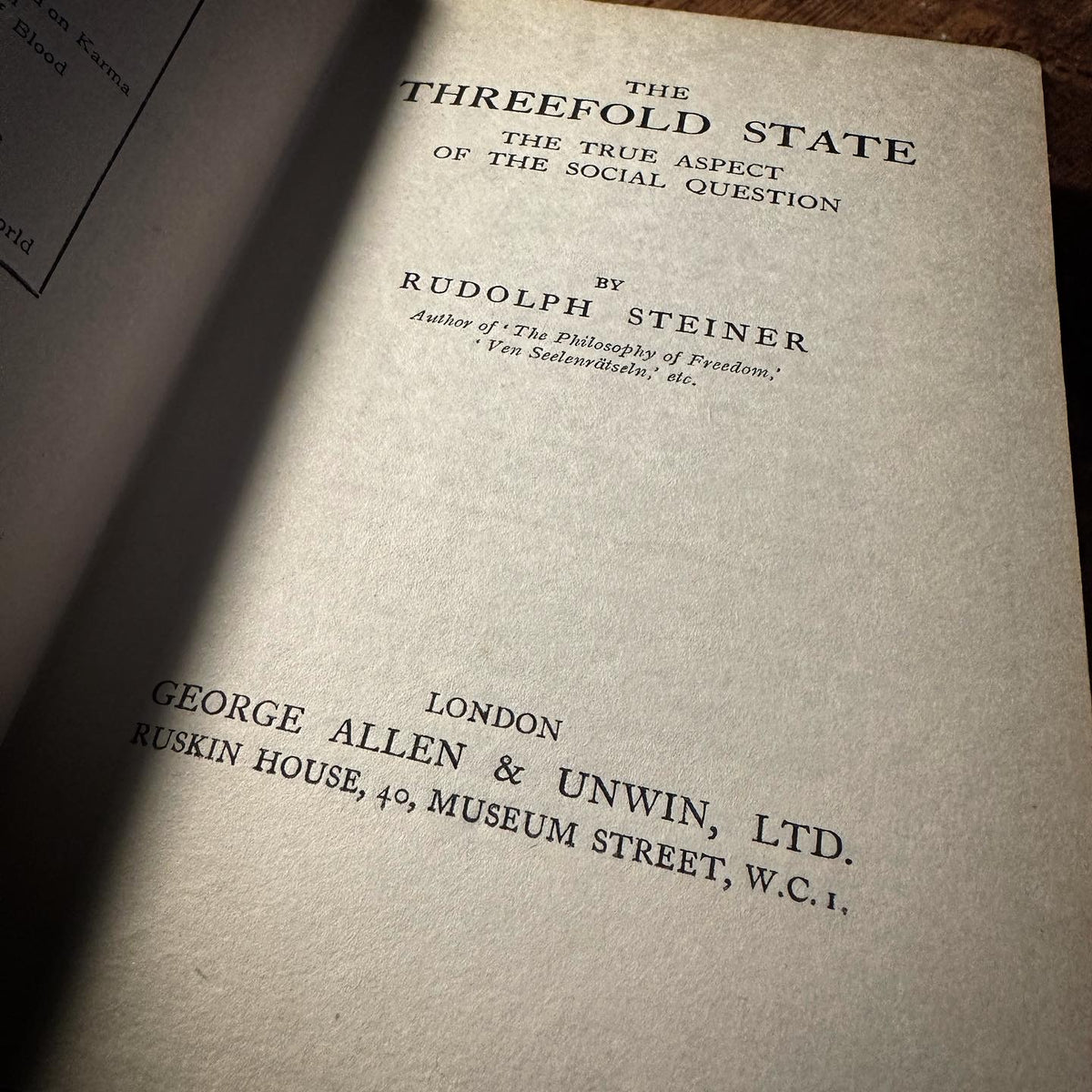 The Threefold State - The True Aspect of the Social Question by Rudolf ...