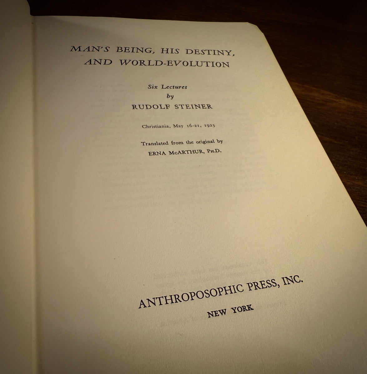 Mans Destiny And World Evolution By Rudolf Steiner The Rose Books