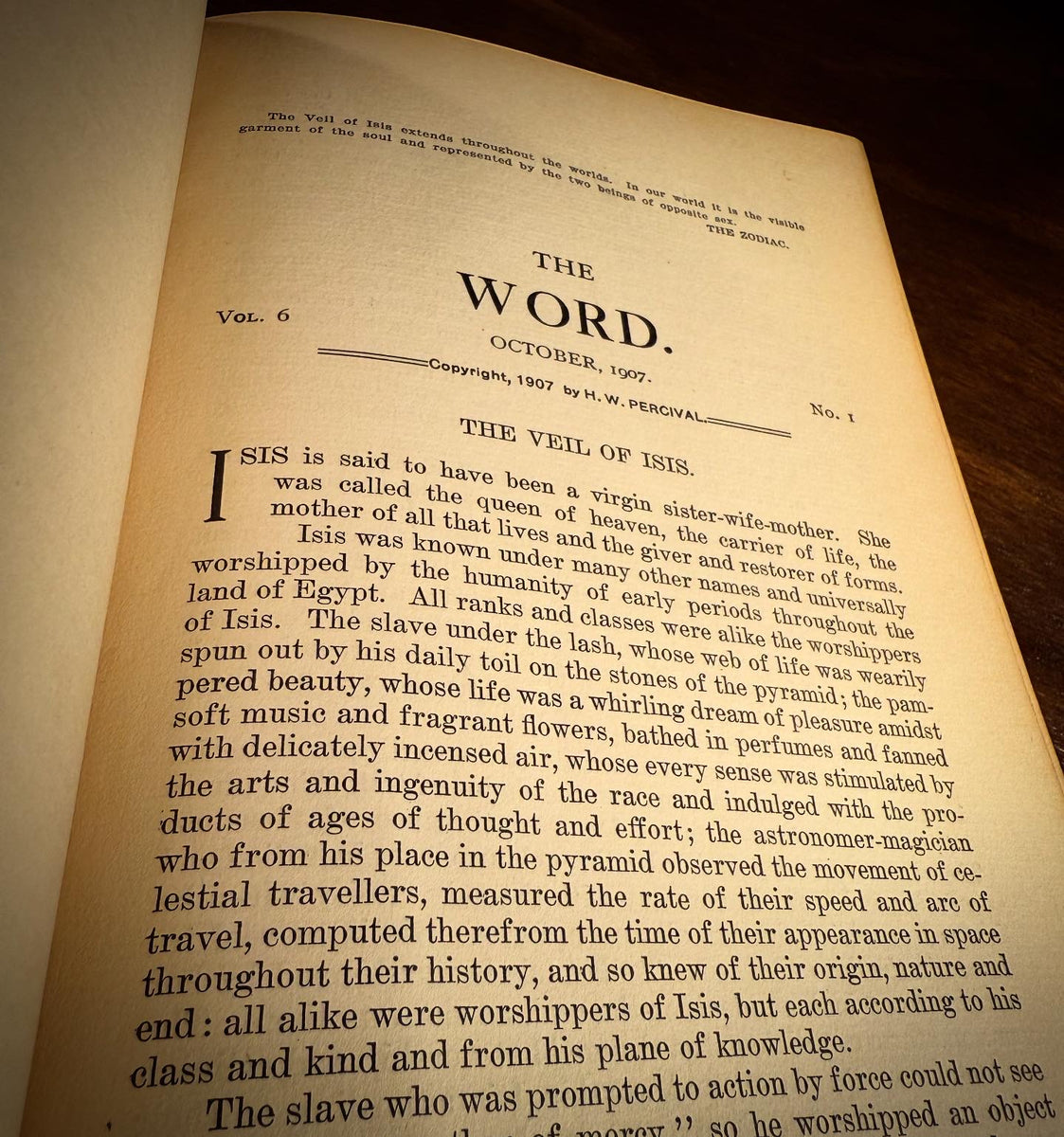The Word Vol VI by Harold Percival – The Rose Books & Obscurities