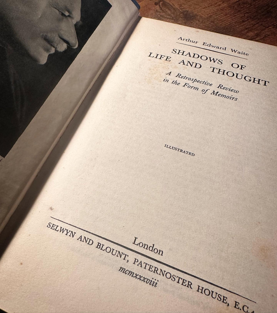 Shadows of Life and Thought by A.E. Waite – The Rose Books & Obscurities