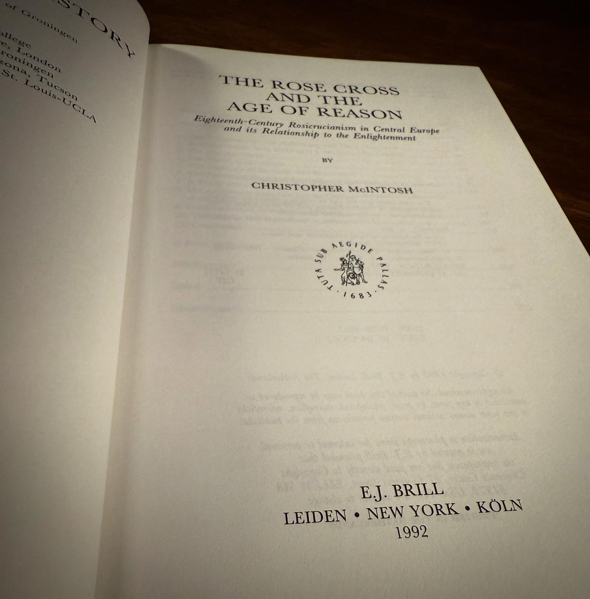 The Rose Cross and the Age of Reason by E.J. Brill – The Rose Books ...