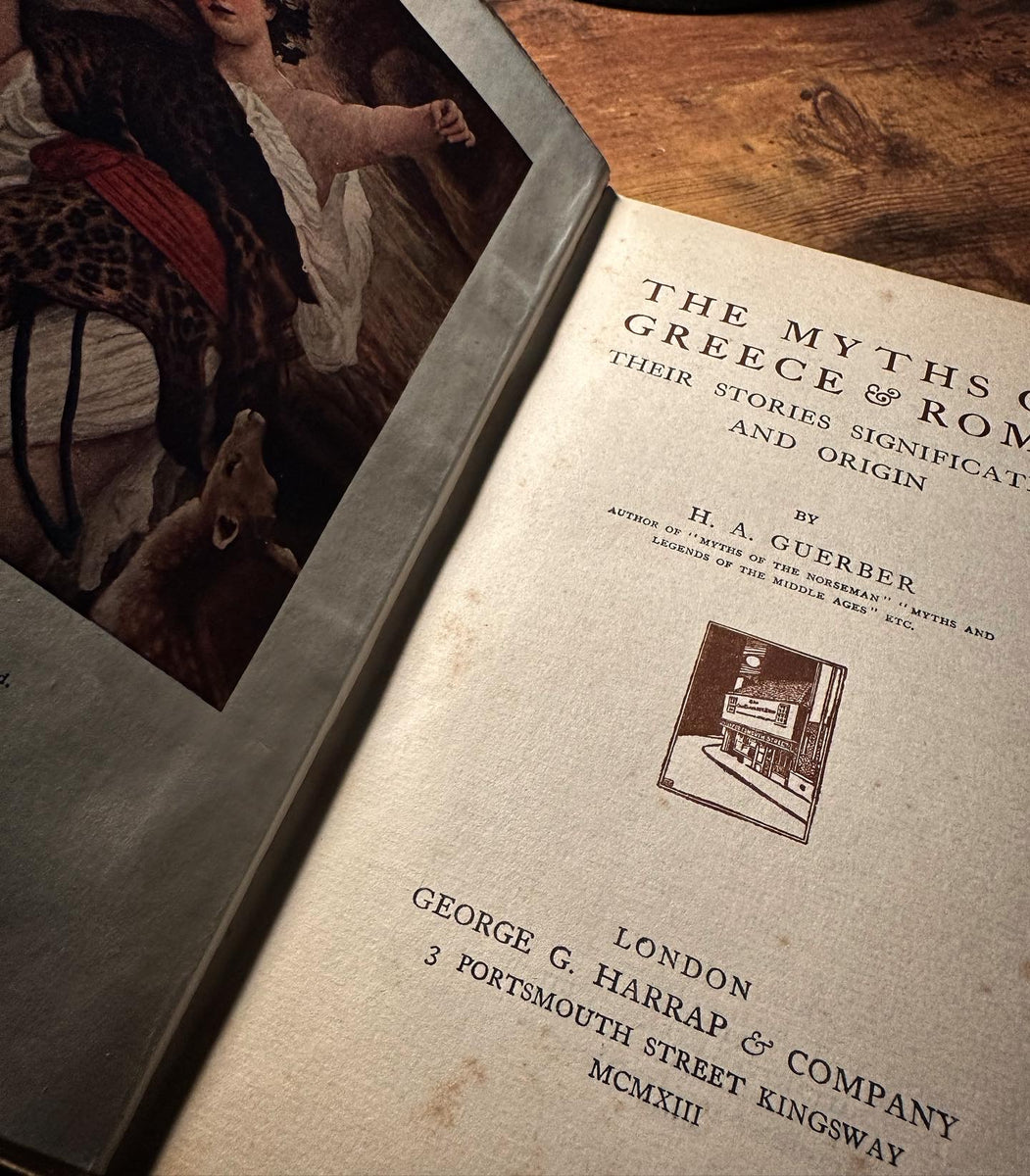 The Myths of Greece and Rome by H.A. Guerber – The Rose Books & Obscurities
