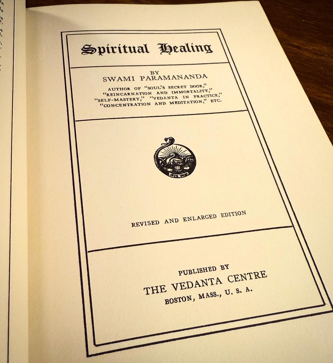 Spiritual Healing by Swami Paramananda – The Rose Books & Obscurities