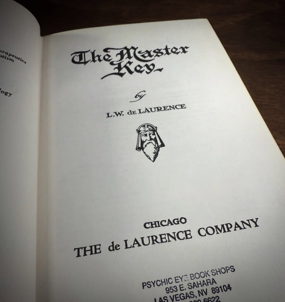 The Master Key L.W. de Laurence – The Rose Books & Obscurities