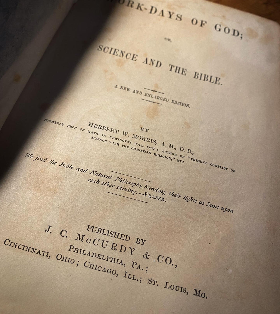 The Work Days of God by Herbert W. Morris D.D. – The Rose Books ...